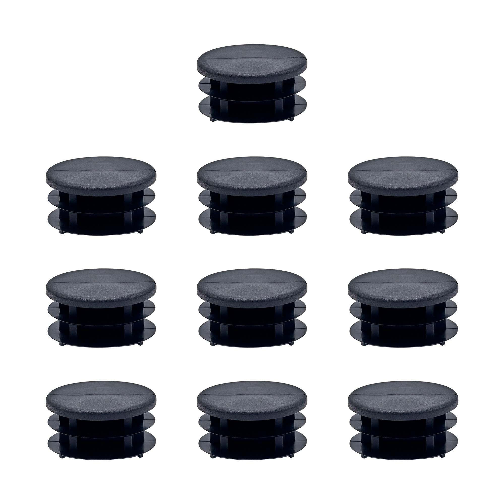 Outwater Plastic 1-1/2" Dia. Round Insert End Caps For Tubing ...