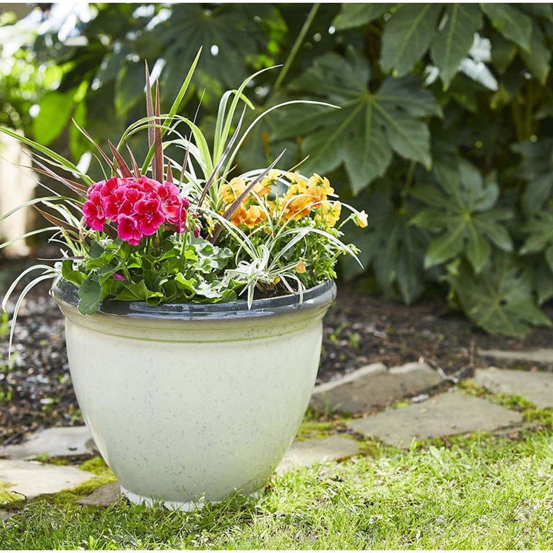 Southern Patio 18" Round Heritage Planter | Wayfair