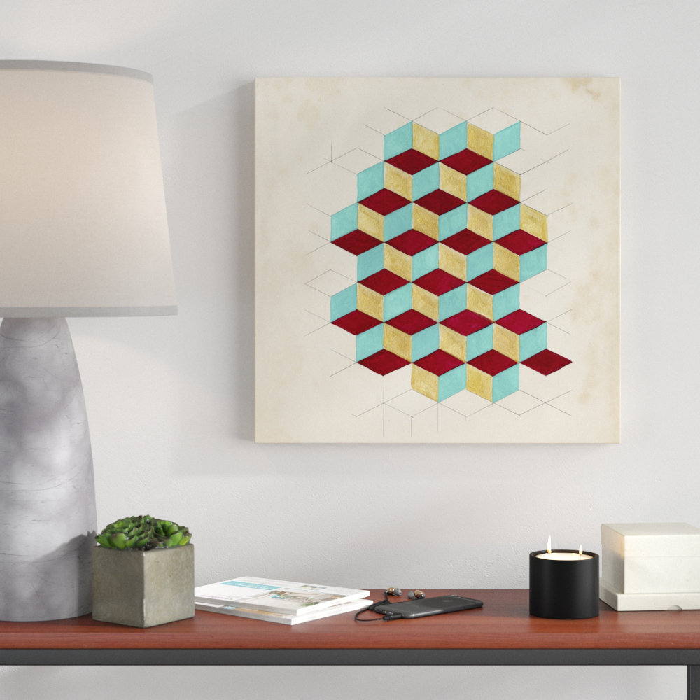 George Oliver Geometric Pattern Play II by Naomi McCavitt - Wrapped ...