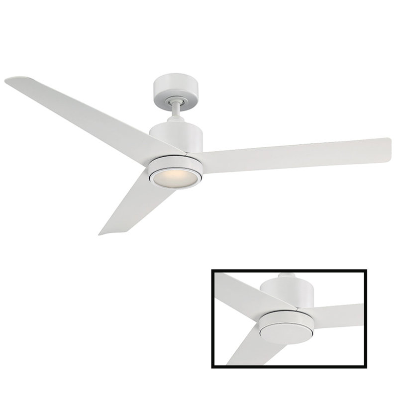 Lotus 54'' 3 Blade Ceiling Fan with LED Light Kit & Reviews | AllModern