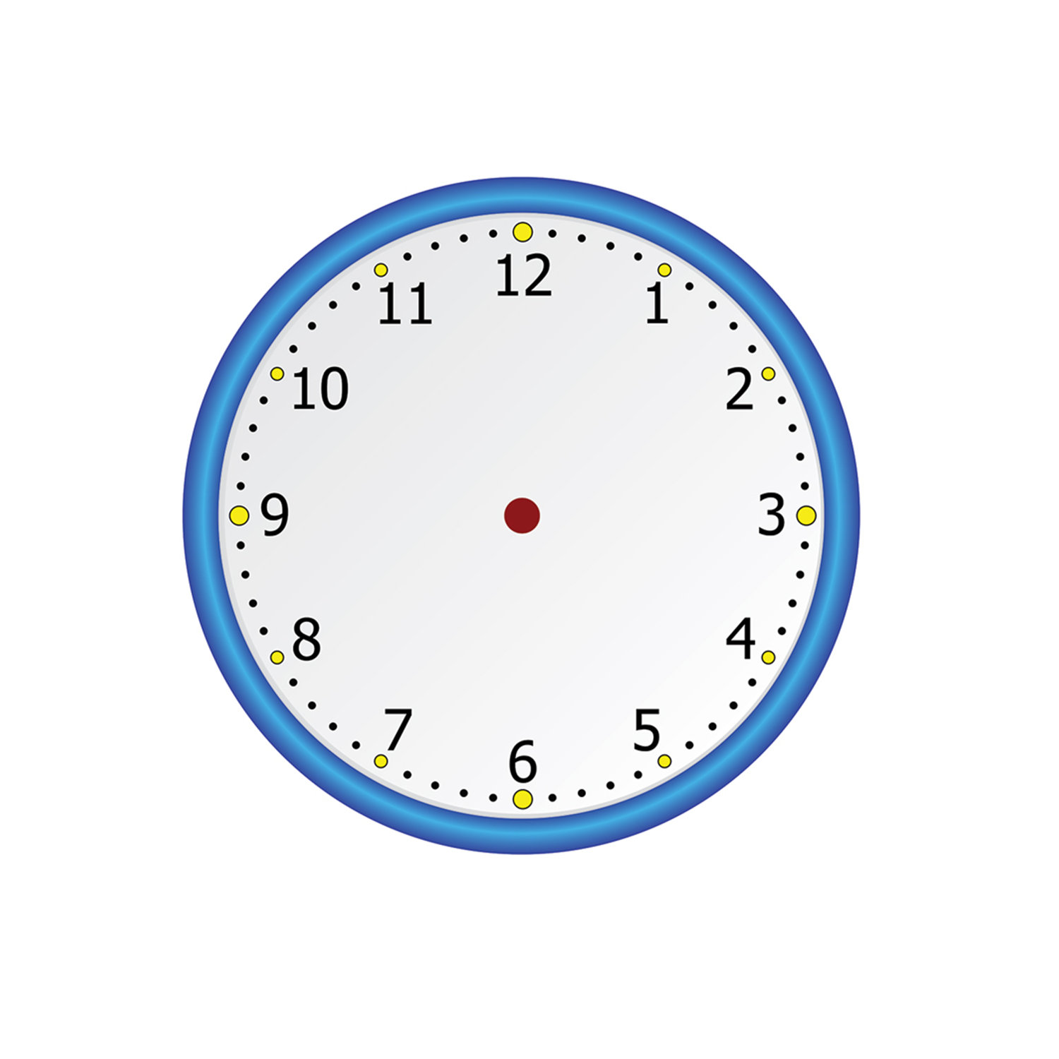 Geyer Instructional Products Magnet Blank Clock Face Wall Mounted ...