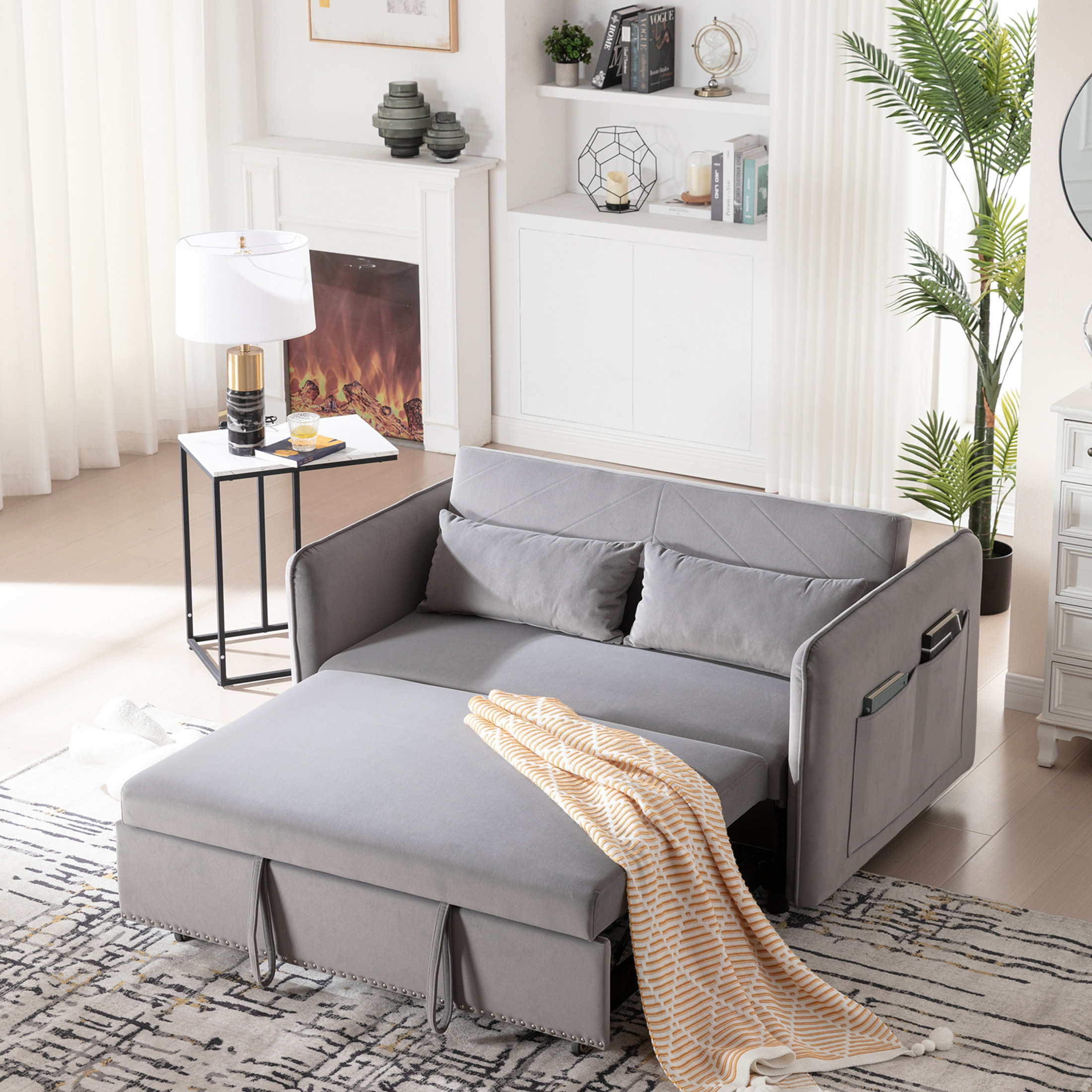 Latitude Run® 3 in 1 Convertible Sleeper Futon Sofa Bed - Wayfair Canada
