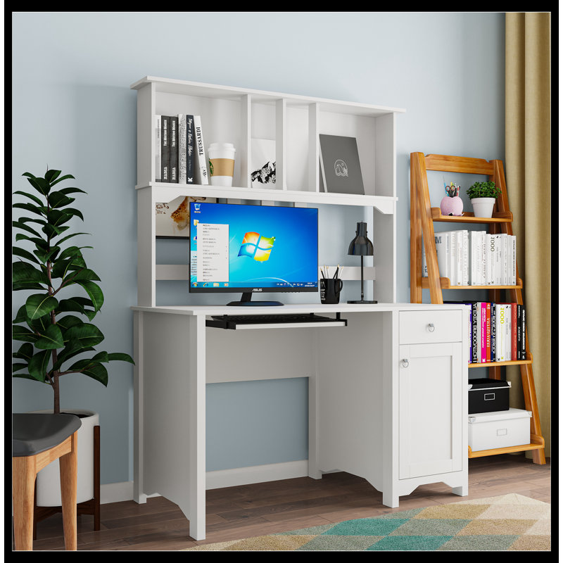 Lark Manor™ Abdulqadir 47.24'' W Rectangle Computer Desk with Hutch and ...