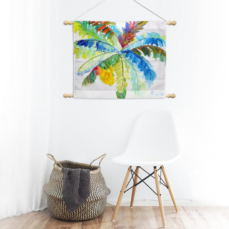 Highland Dunes Polyester Big Palm Wall Hanging | Wayfair