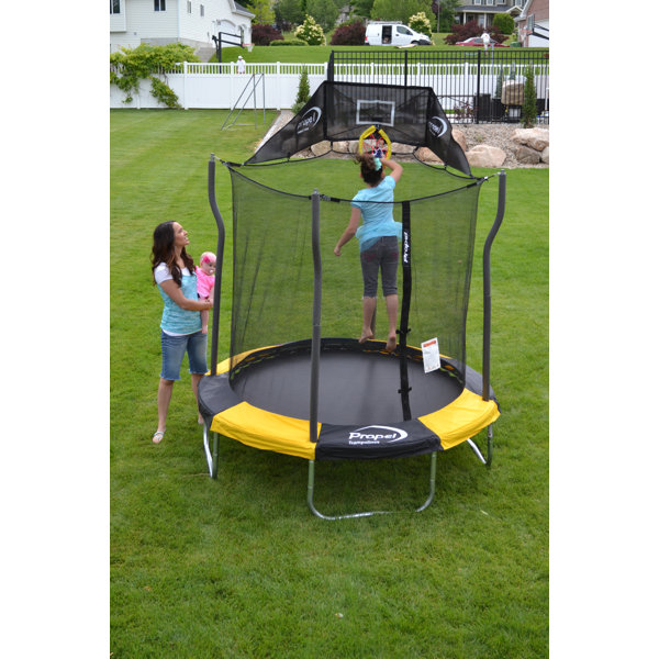 Propel Trampolines Propel 7' Round Trampoline with Safety Enclosure ...