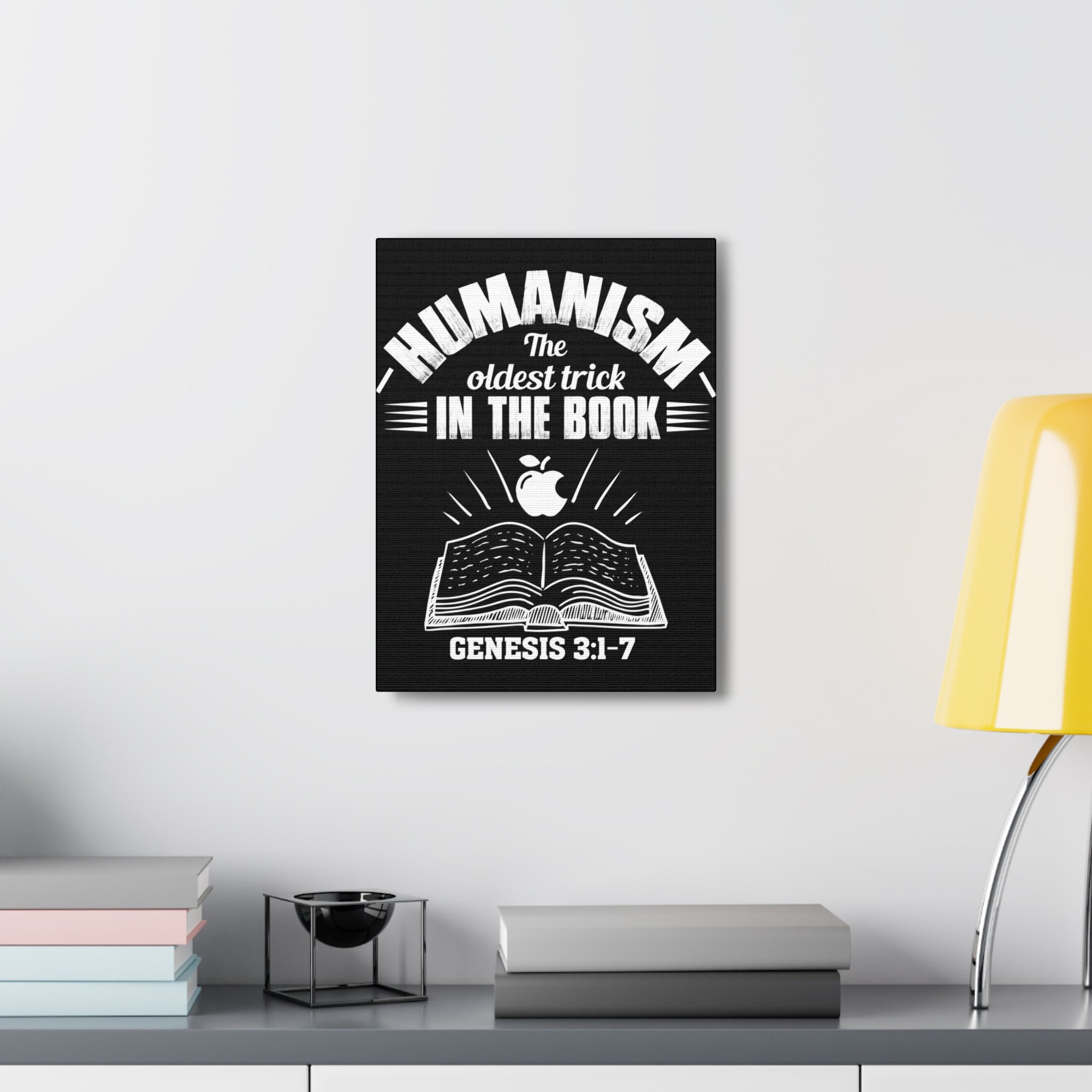 Trinx Genesis 3:1-7 Humanism Bible Verse Canvas Christian Wall Art ...