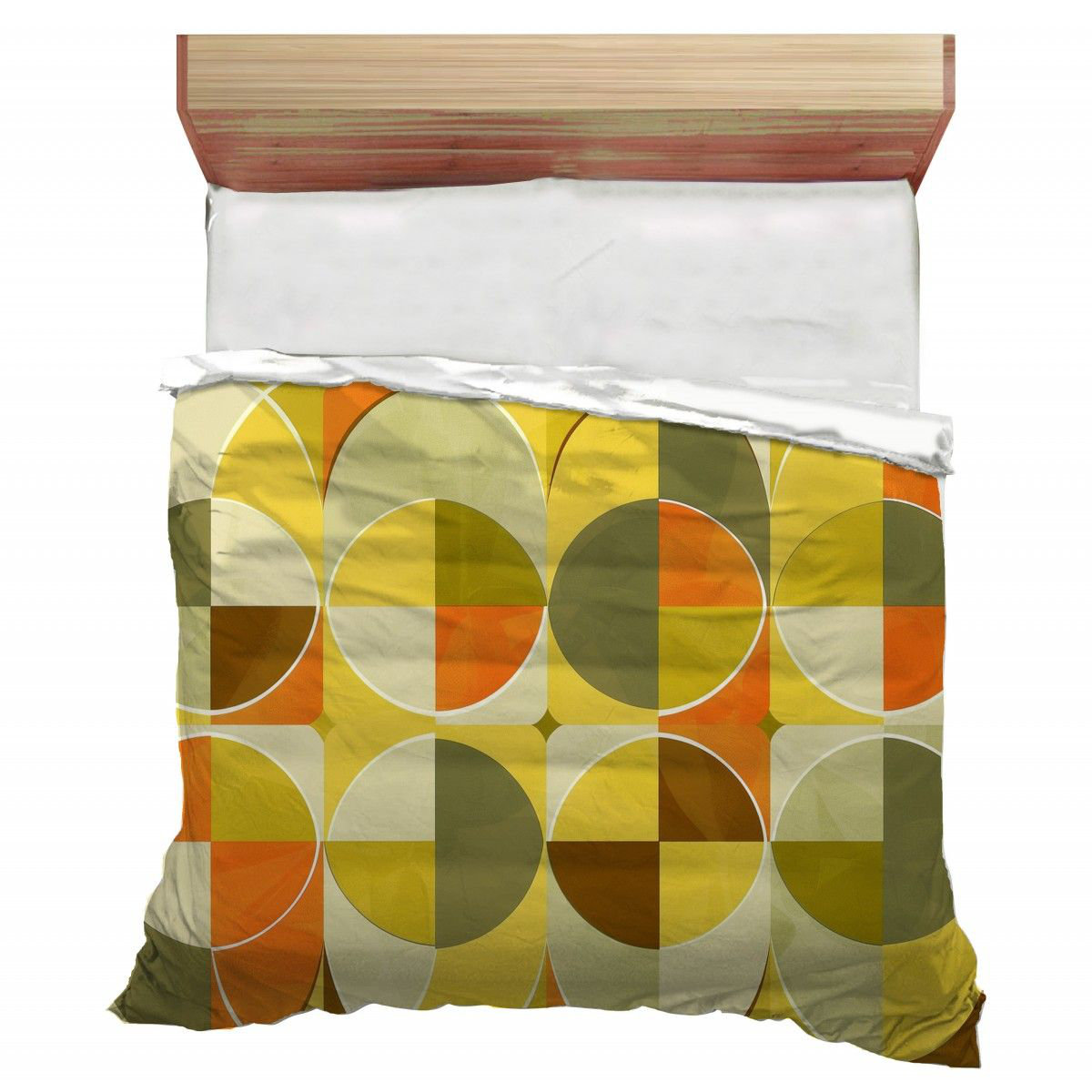 VisionDecor Retro circles Bedding Wallpaper Comforter Vintage - Wayfair ...