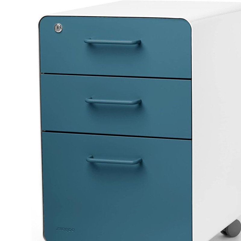 Hokku Designs 3-Drawer Rolling File Cabinet, 2 Utility Drawers and 1 ...