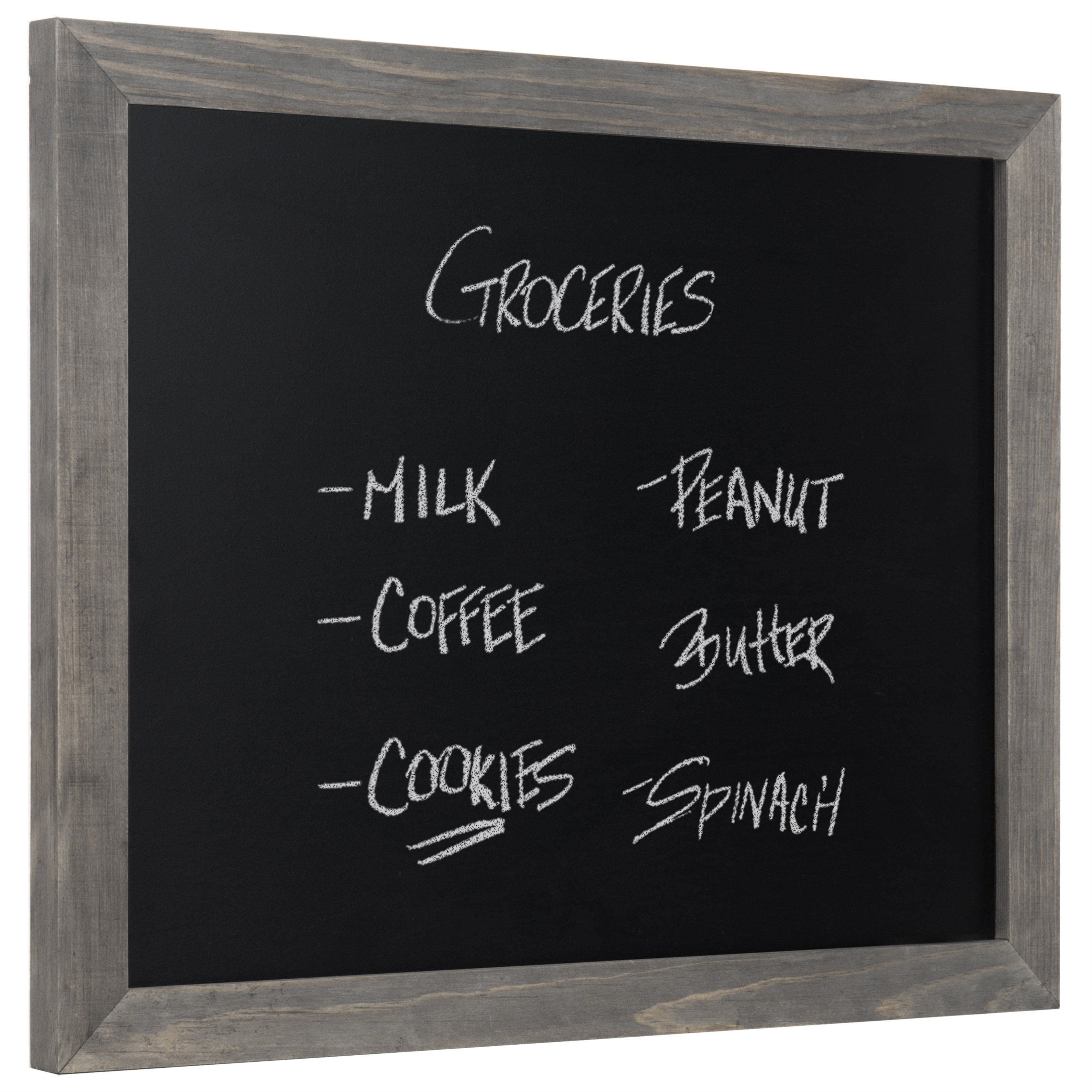 Gracie Oaks Wall Mounted Rustic Wood Chalkboard | Wayfair