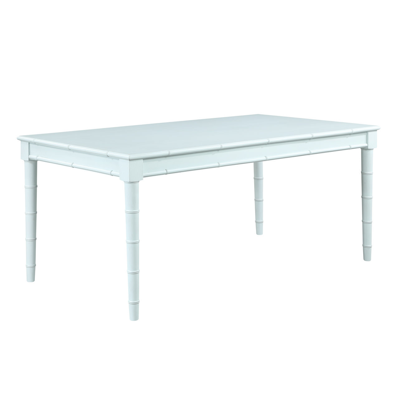 Alcott Hill® Cole And Grey Wood Light Blue Dining Table With Bamboo ...