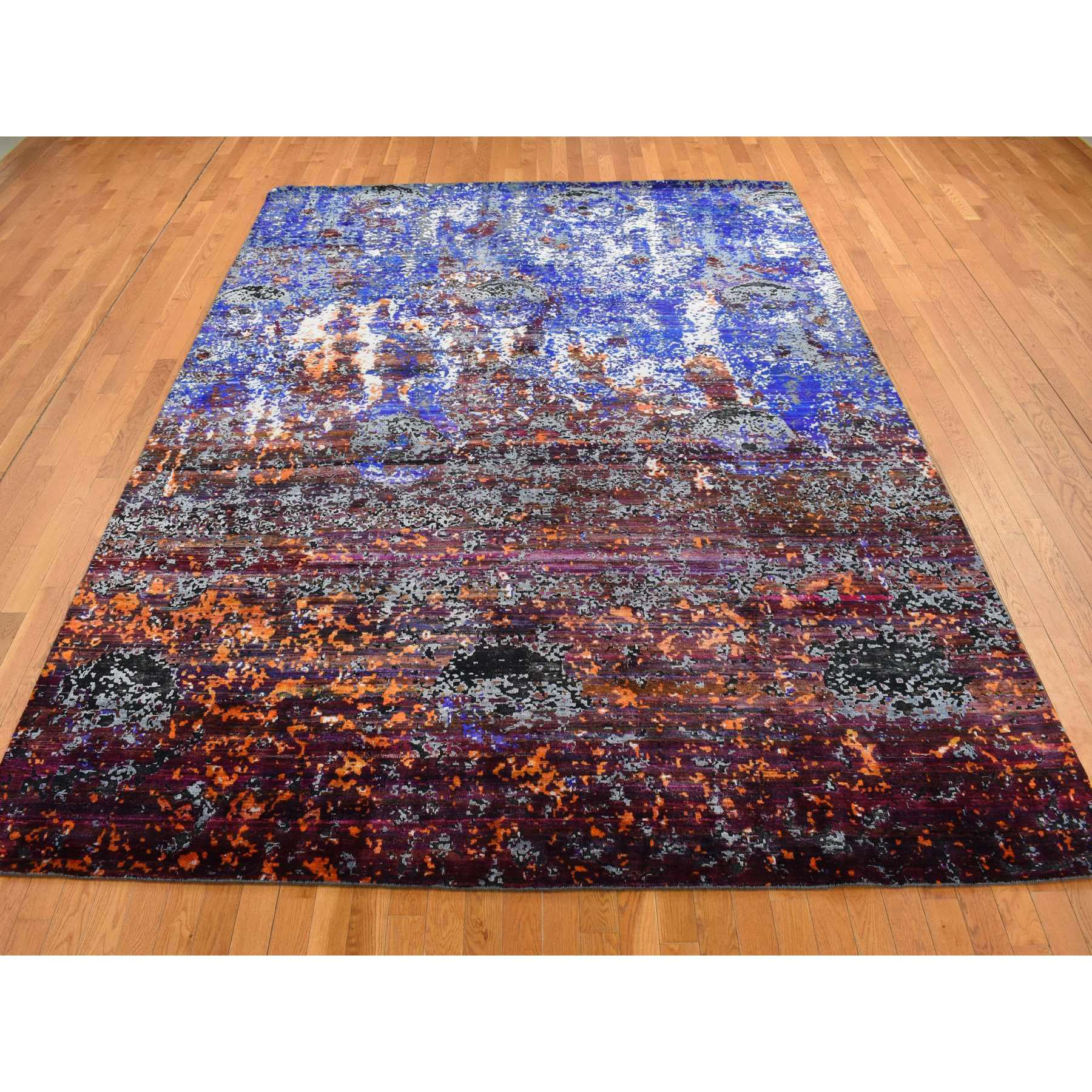 Isabelline Aspendale One-of-a-Kind 8'10" X 12' New Age Silk Area Rug ...