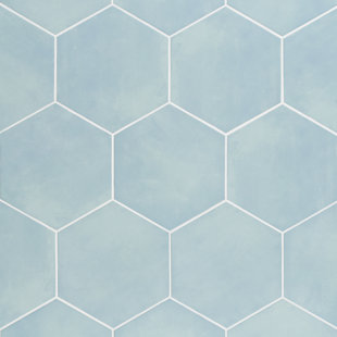 Blue Hexagon Floor & Wall Tiles | Wayfair