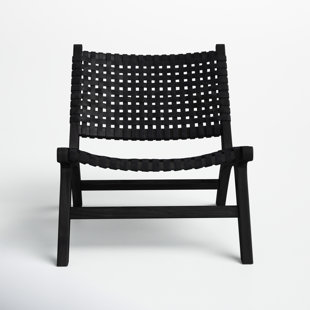Black Leather Accent Chairs You'll Love | Wayfair
