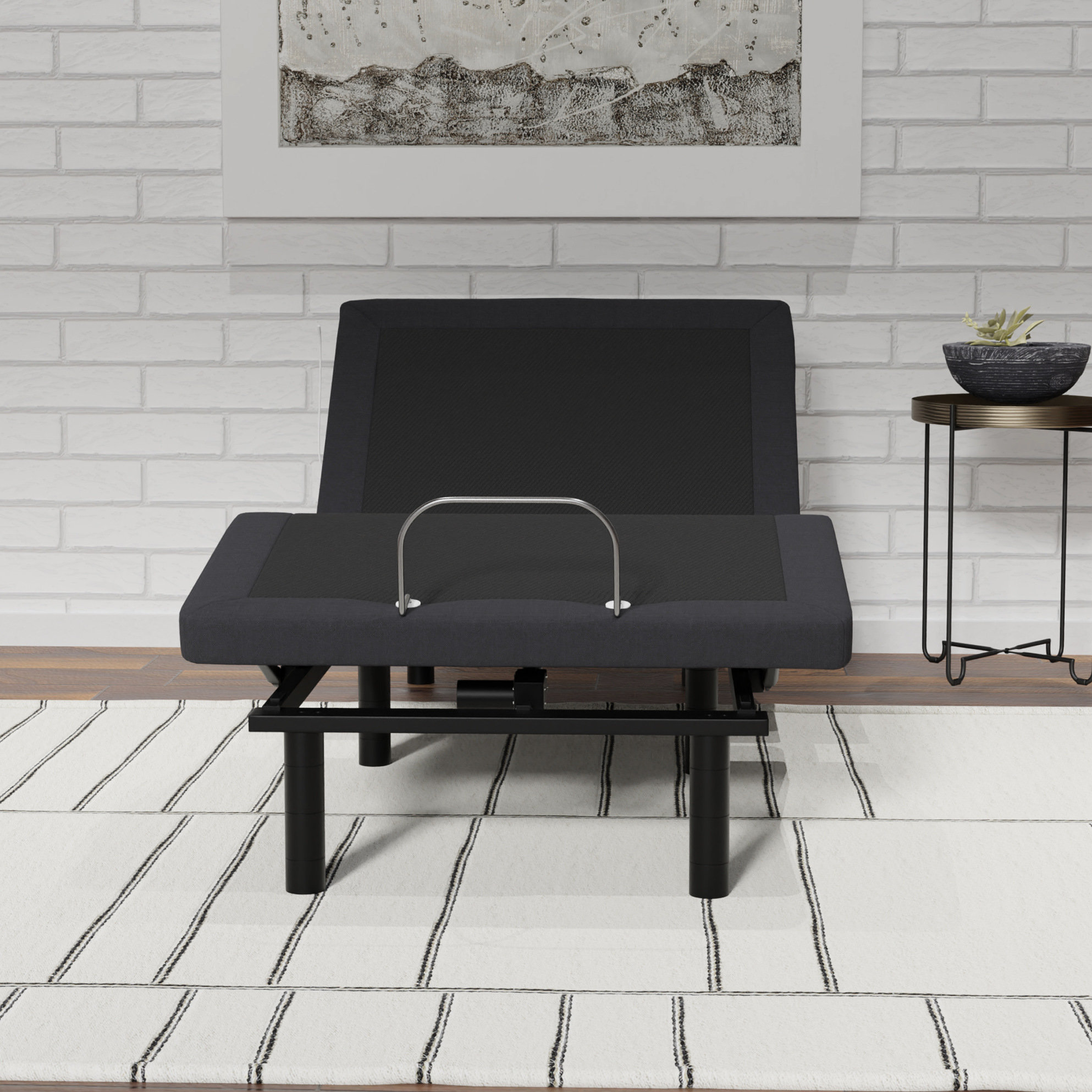 Brayden Studio Base de lit simple TG réglable avec télécommande zéro ...