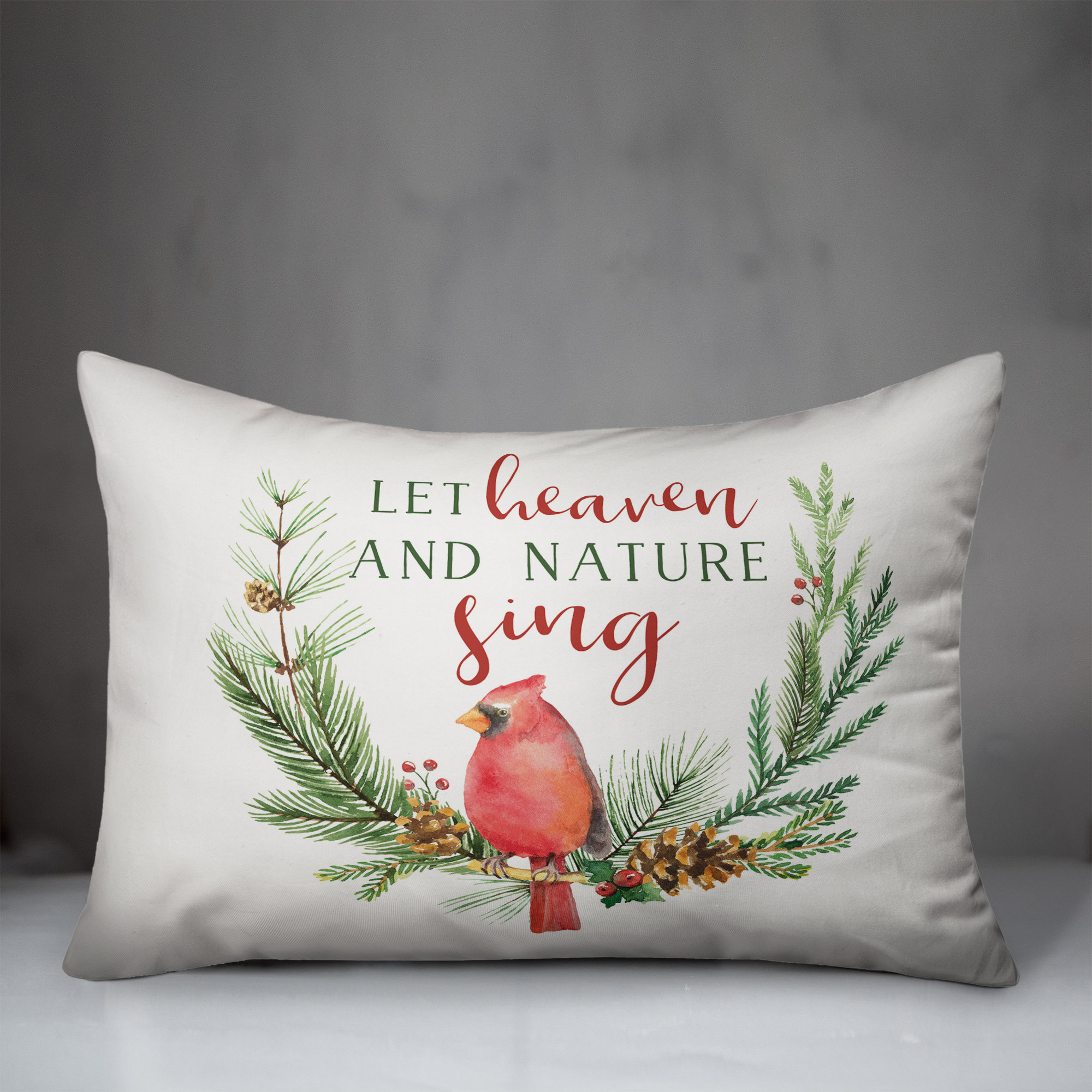 Designs Direct Creative Group Let Heaven and Nature Sing Lumbar Pillow ...