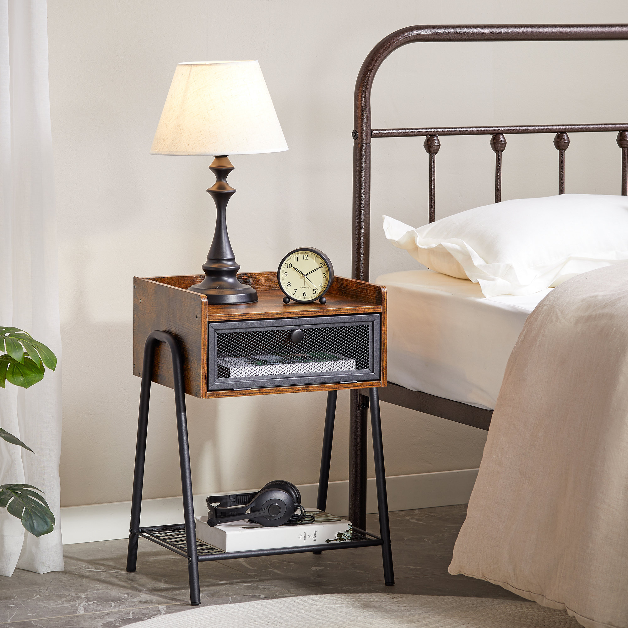 Trent Austin Design Kempst 23.2" Tall Nightstand With Drawer | Wayfair