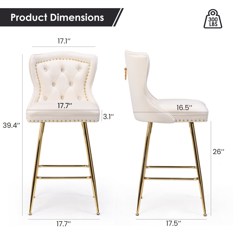 Willa Arlo™ Interiors Maghull 26'' Counter Stool & Reviews | Wayfair