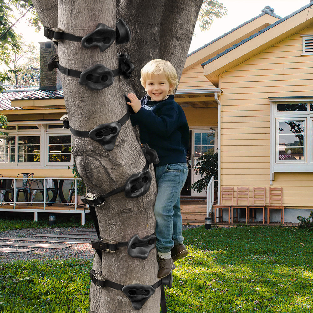 TOPNEW 12 Ninja Tree Climbing Holds For Kids Climber, Tree Climbing Kit ...