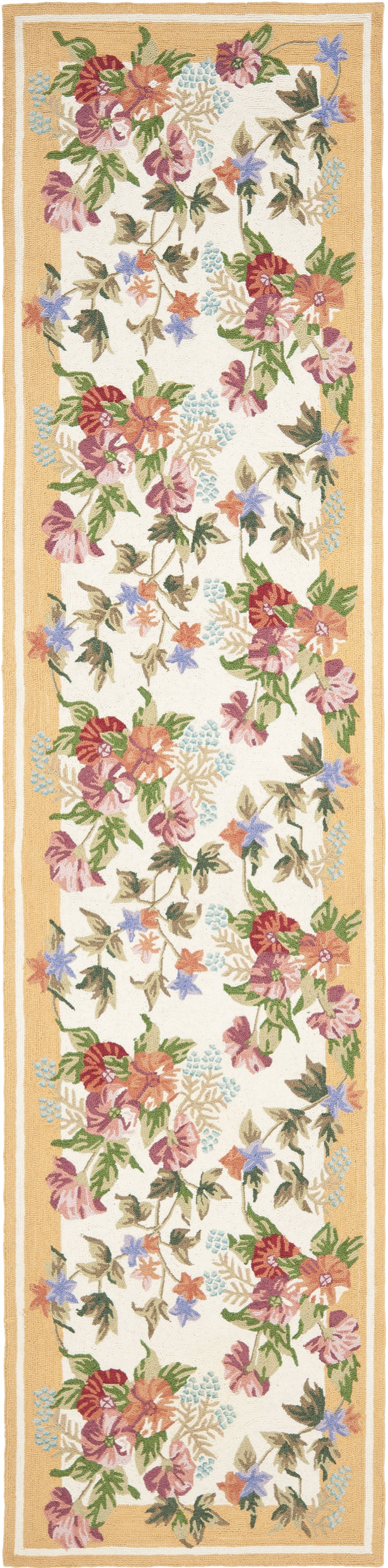 Safavieh Hand Hooked Wool Pile Floral Rug | Wayfair