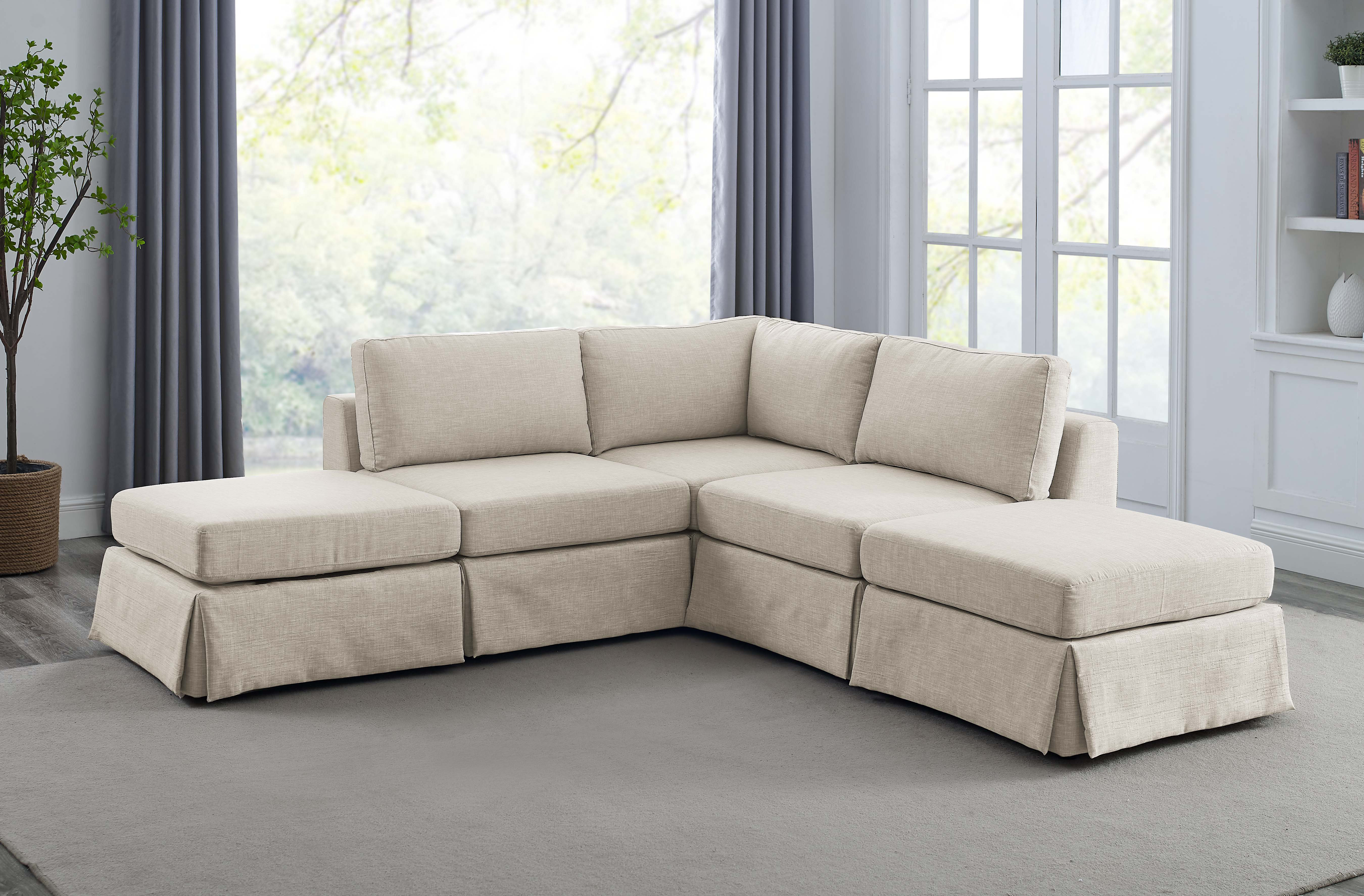 Wade Logan® Autianna 5 - Piece Upholstered Sectional | Wayfair