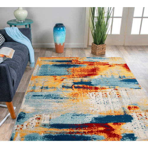 Wrought Studio Abstract Rug & Reviews | Wayfair