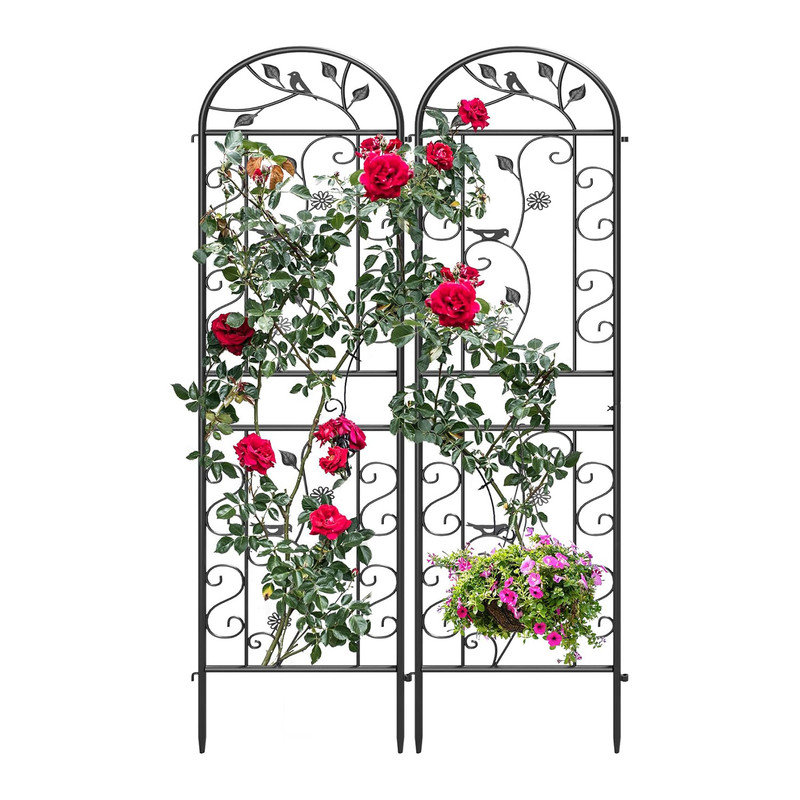 Red Barrel Studio® 2 Pack 87x20in Garden Trellises,Metal Trellis for ...
