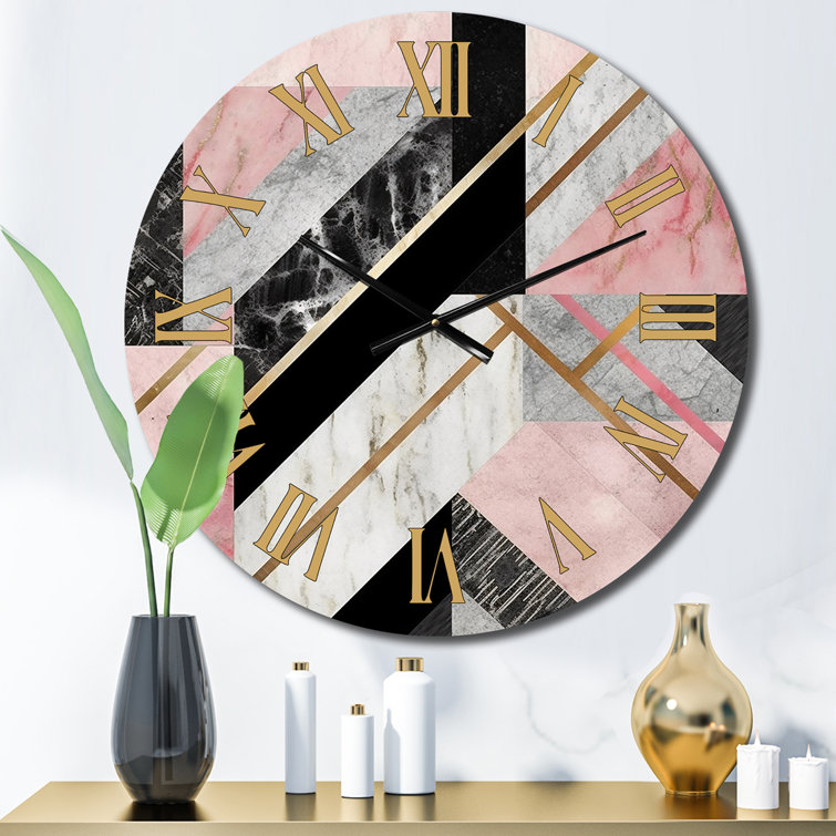 Wrought Studio Illiyana - Modern Geometric Wall Clock - Wayfair Canada