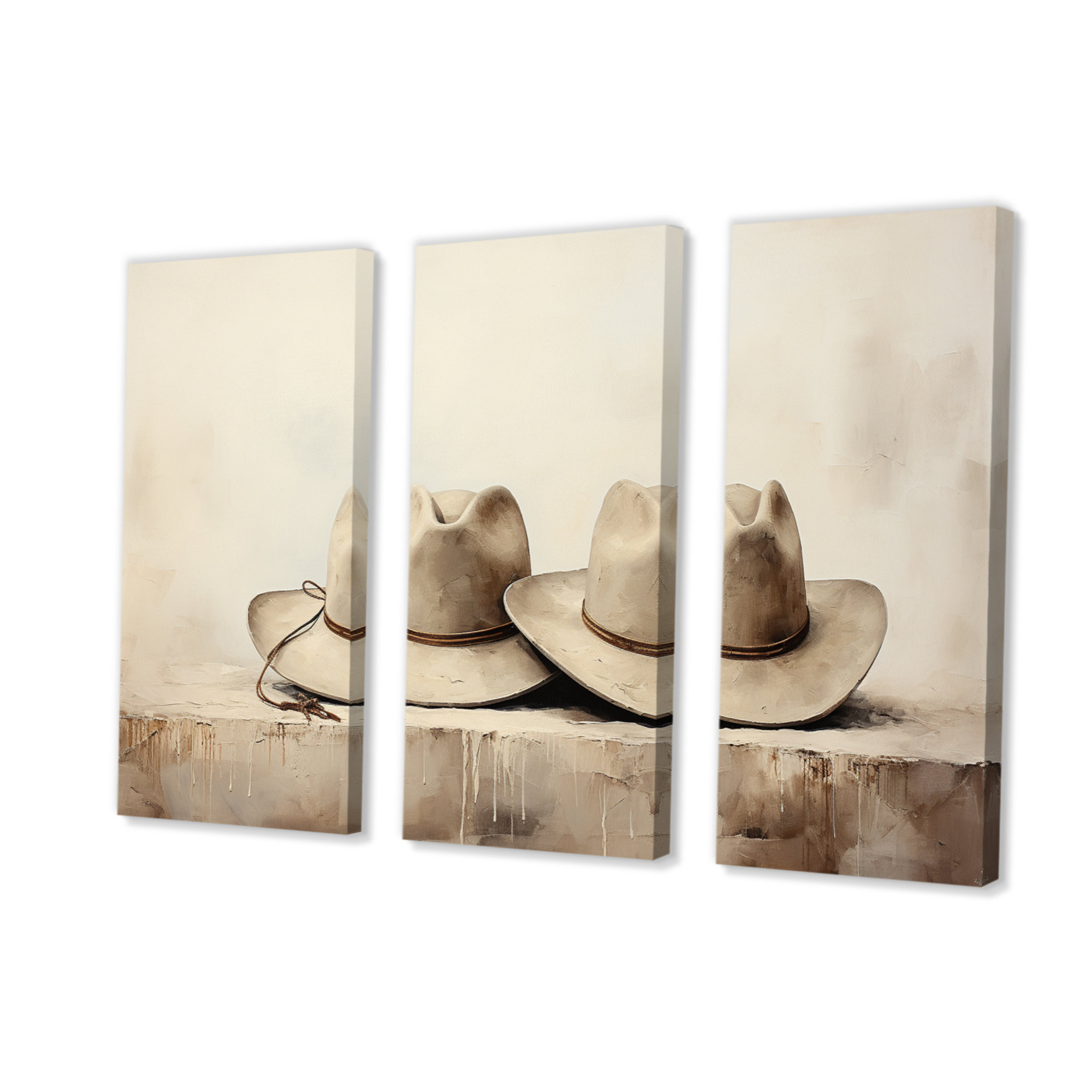 Winston Porter Cowboy Hat Minimalism Style III - Cowboys Wall Art ...