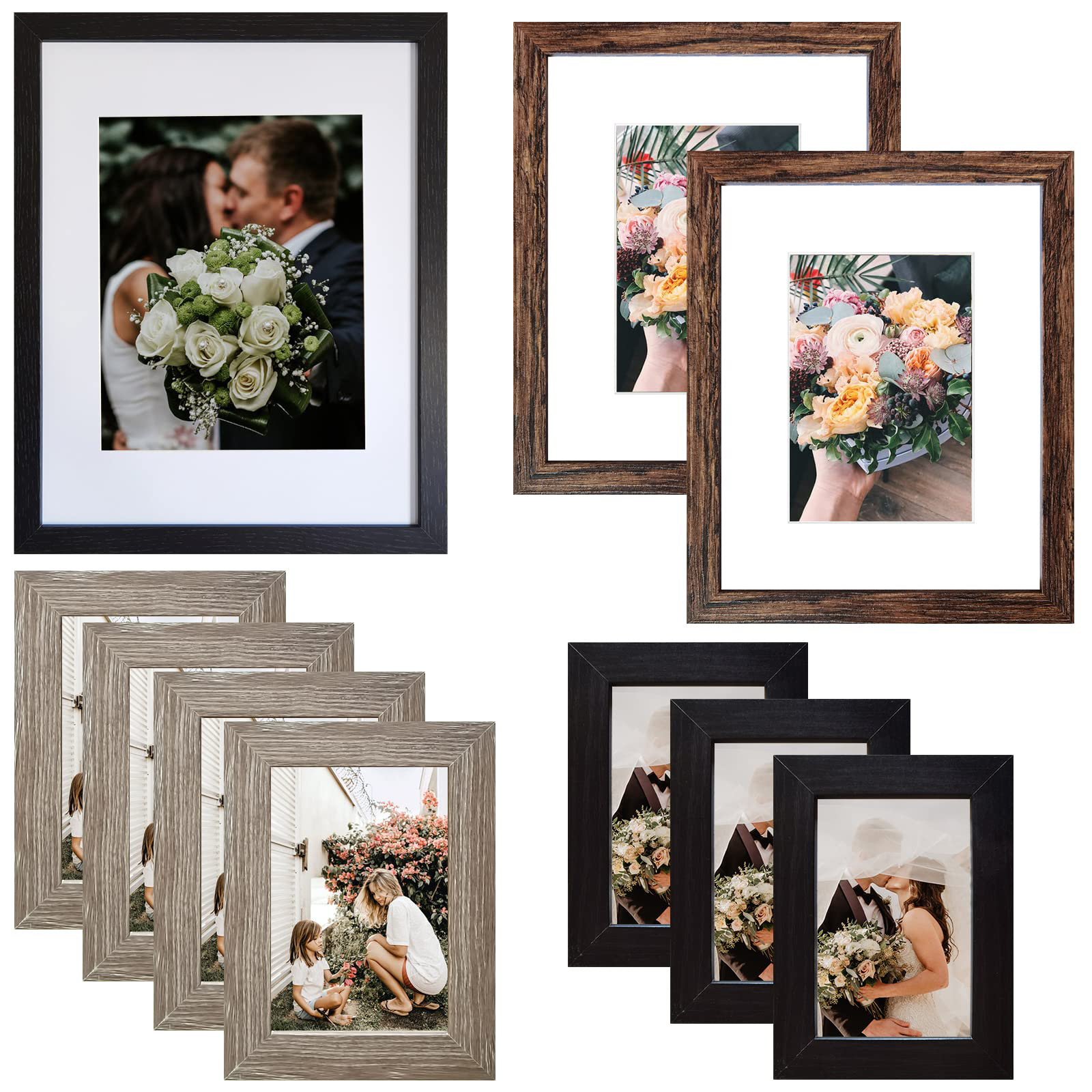 Dakota Fields Picture Frames Collage, Gallery Wall Frame Set With 11X14 ...