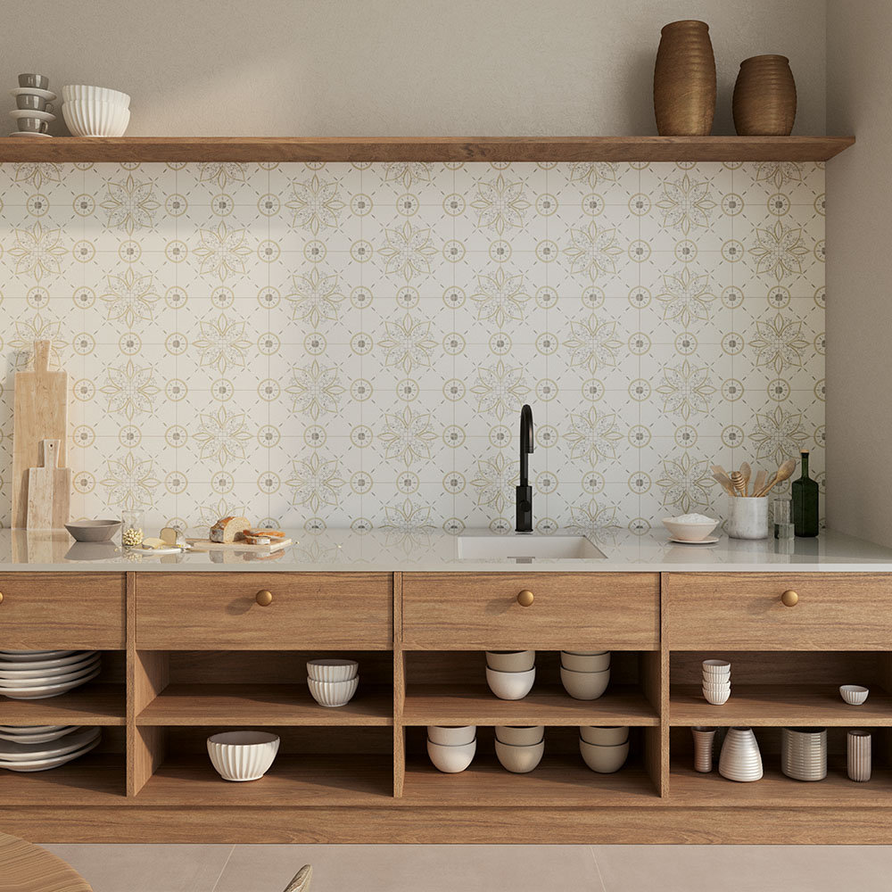 Tilefy Santorini Seasons 6X6 Pattern 04 Porcelain Wall and Floor Tile ...