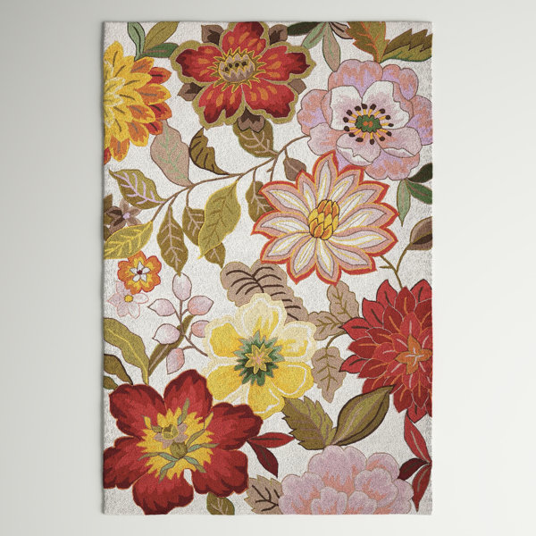 Lark Manor Asiha Hand Hooked Floral Rug & Reviews - Wayfair Canada