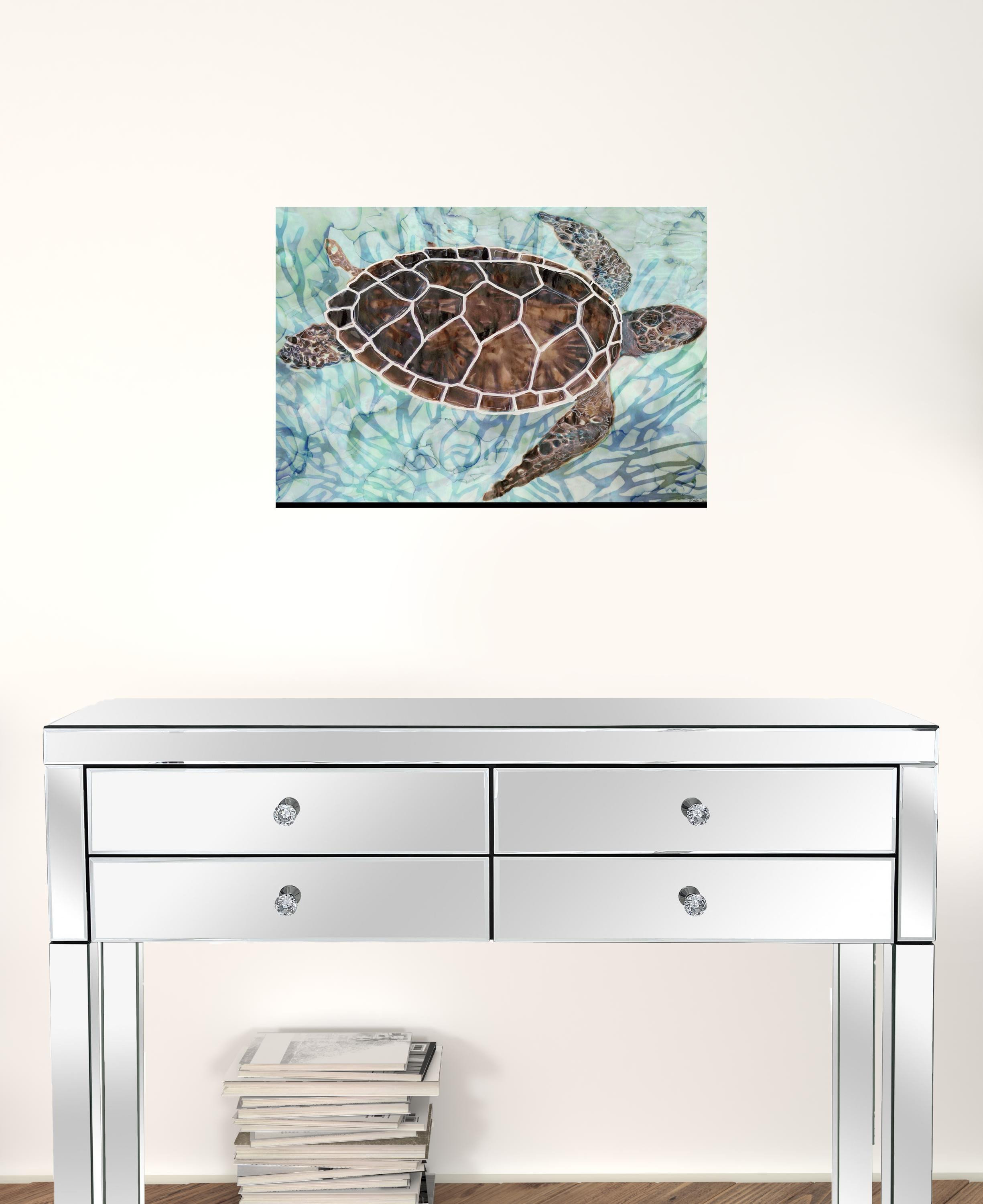 Bay Isle Home™ Sea Turtles Collage 1 Framed Wall Art for Living Room ...