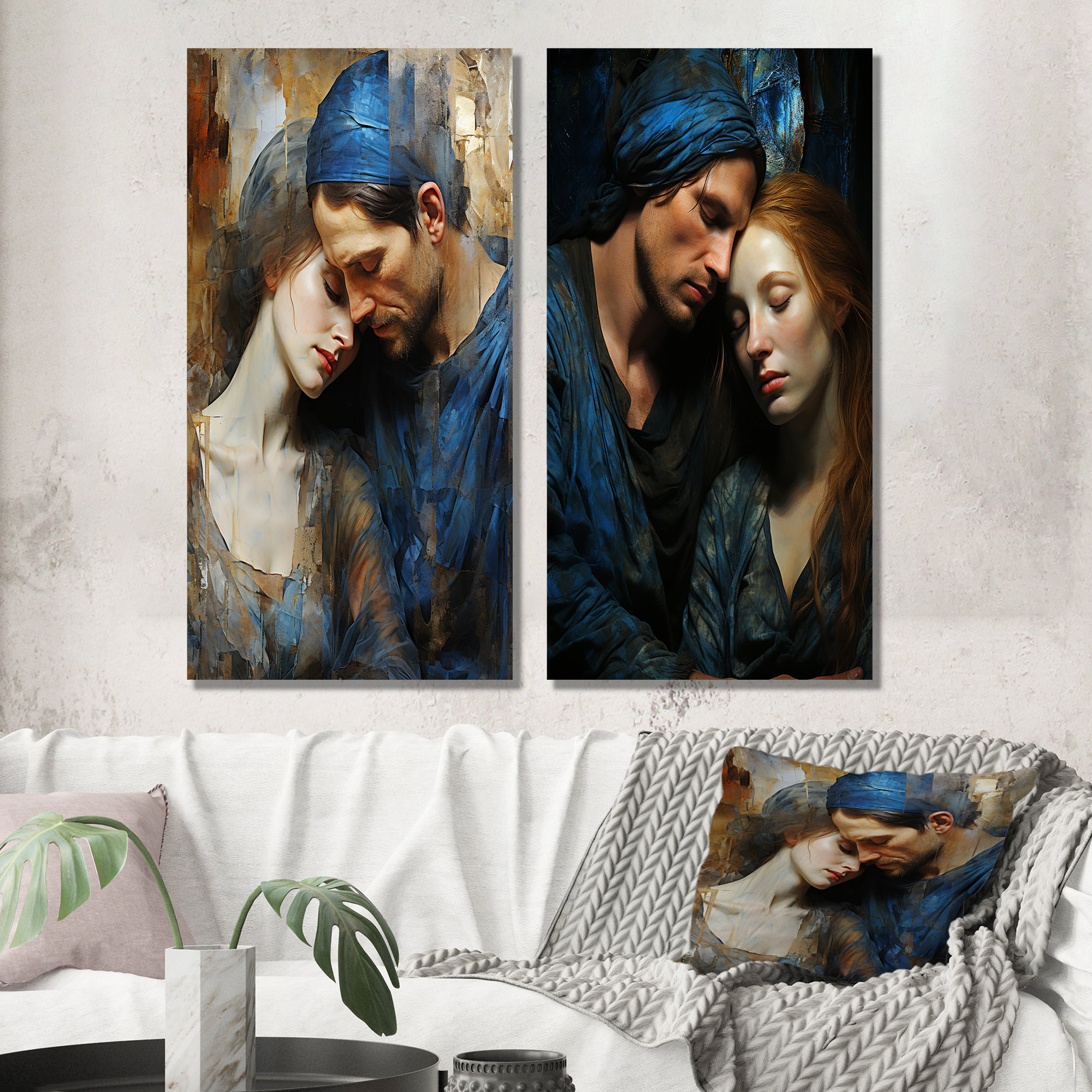 Winston Porter Pieta Grief Religious Collage - Christianity Canvas Wall ...