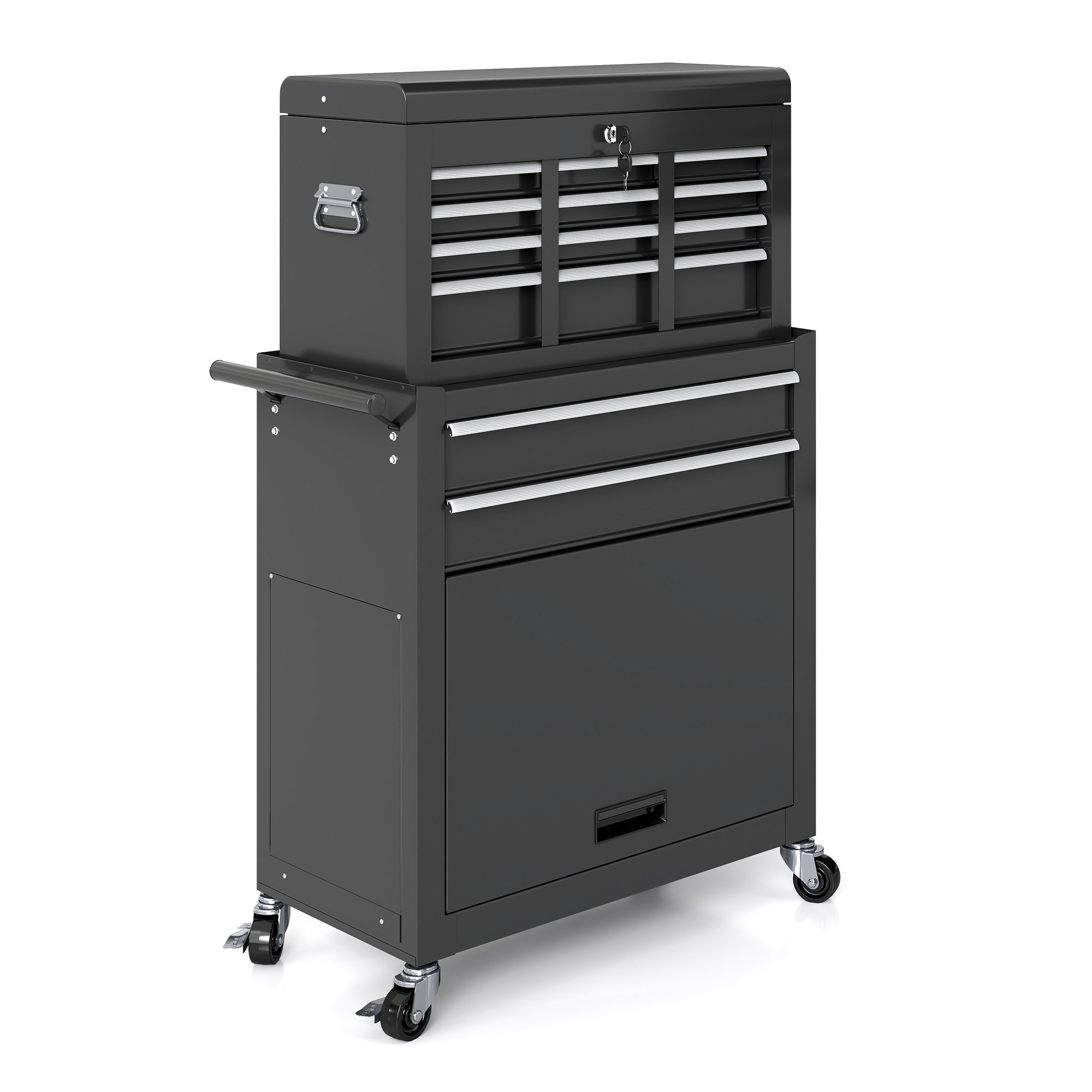 WFX Utility™ 8-Drawer High Capacity Rolling Tool Storage Chest, 2-in-1 ...