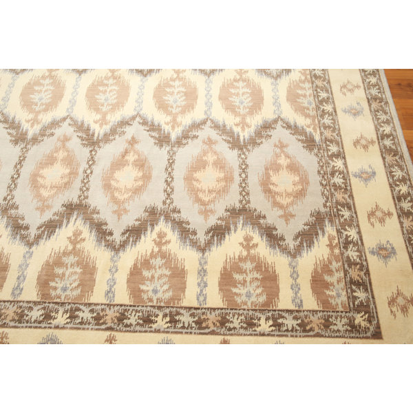 Canora Grey Gorbold Wool Ikat Rug | Wayfair