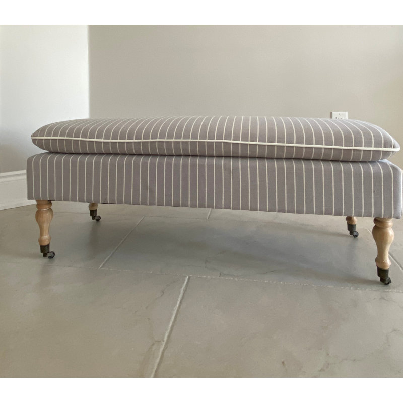 Canora Grey SEAT4U Patzy Bedroom Linen Ticking Fabric Upholstered ...