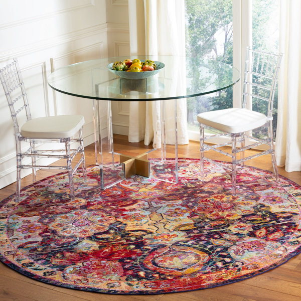 Bungalow Rose Lazaro Crystal Performance Oriental Rug & Reviews | Wayfair