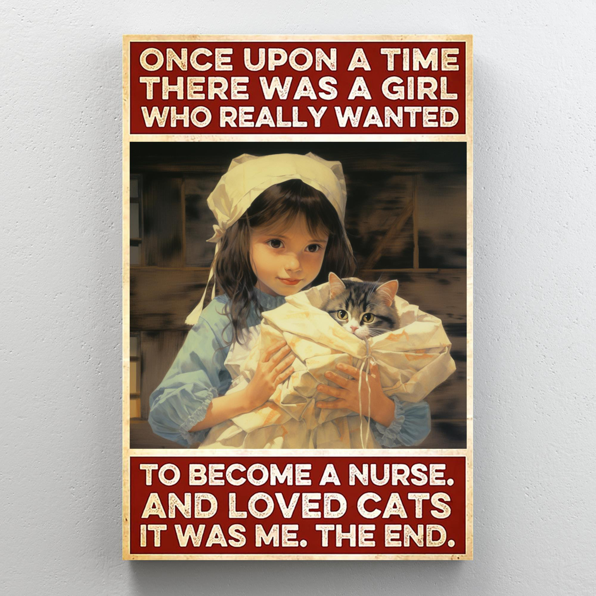 Trinx Janace To Become A Nurse And Loved Cats On Canvas Print | Wayfair
