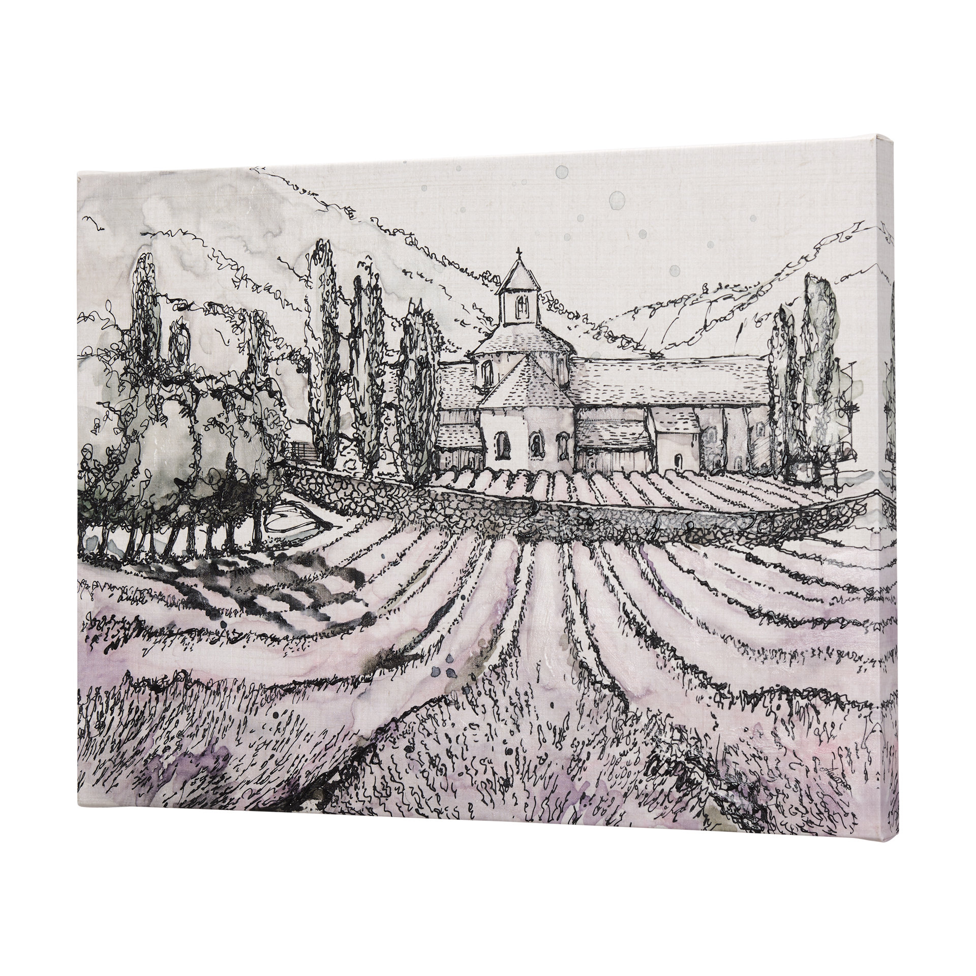 Rosalind Wheeler Travel memories II a Hand Embelished Textured Canvas ...