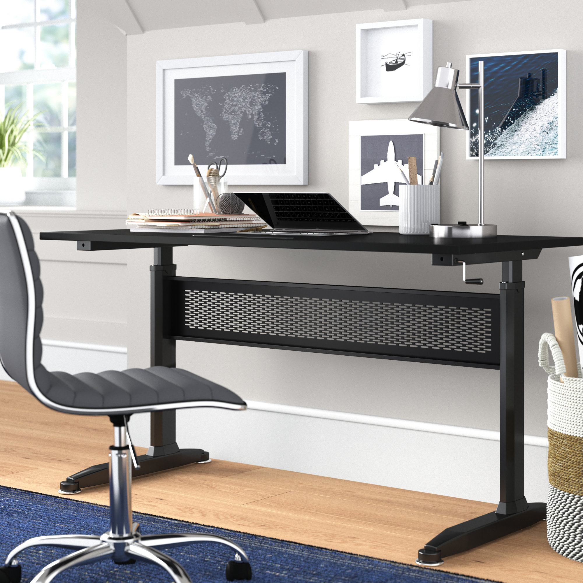 Ivy Bronx Barreda Height Adjustable Standing Desk Converter | Wayfair