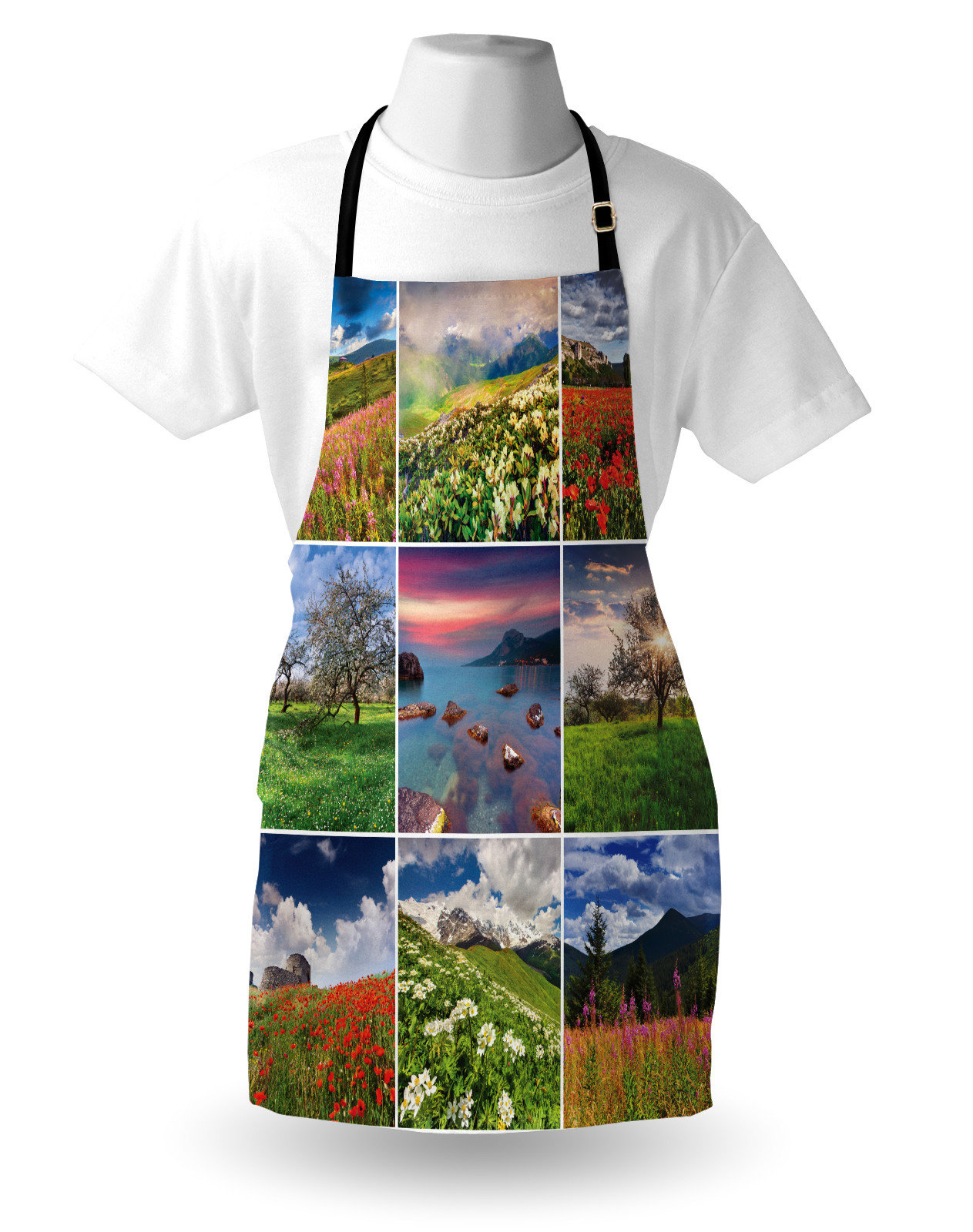 East Urban Home Summer Apron Unisex, Summer Landscapes Rural, Adult ...