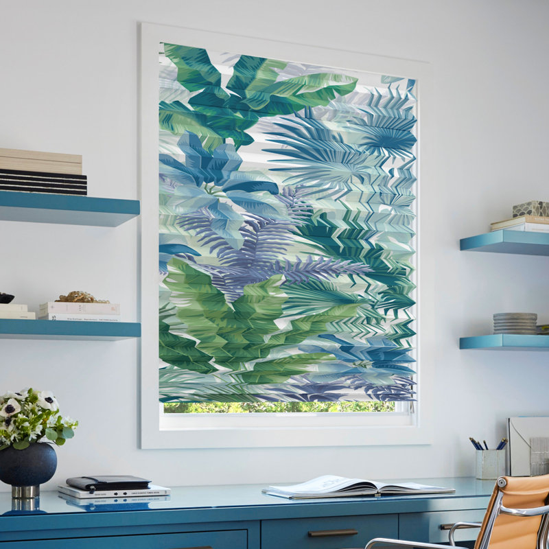 Bay Isle Home™ Pleated Window Shades, No Drill, Stick-On, Cordless Self ...