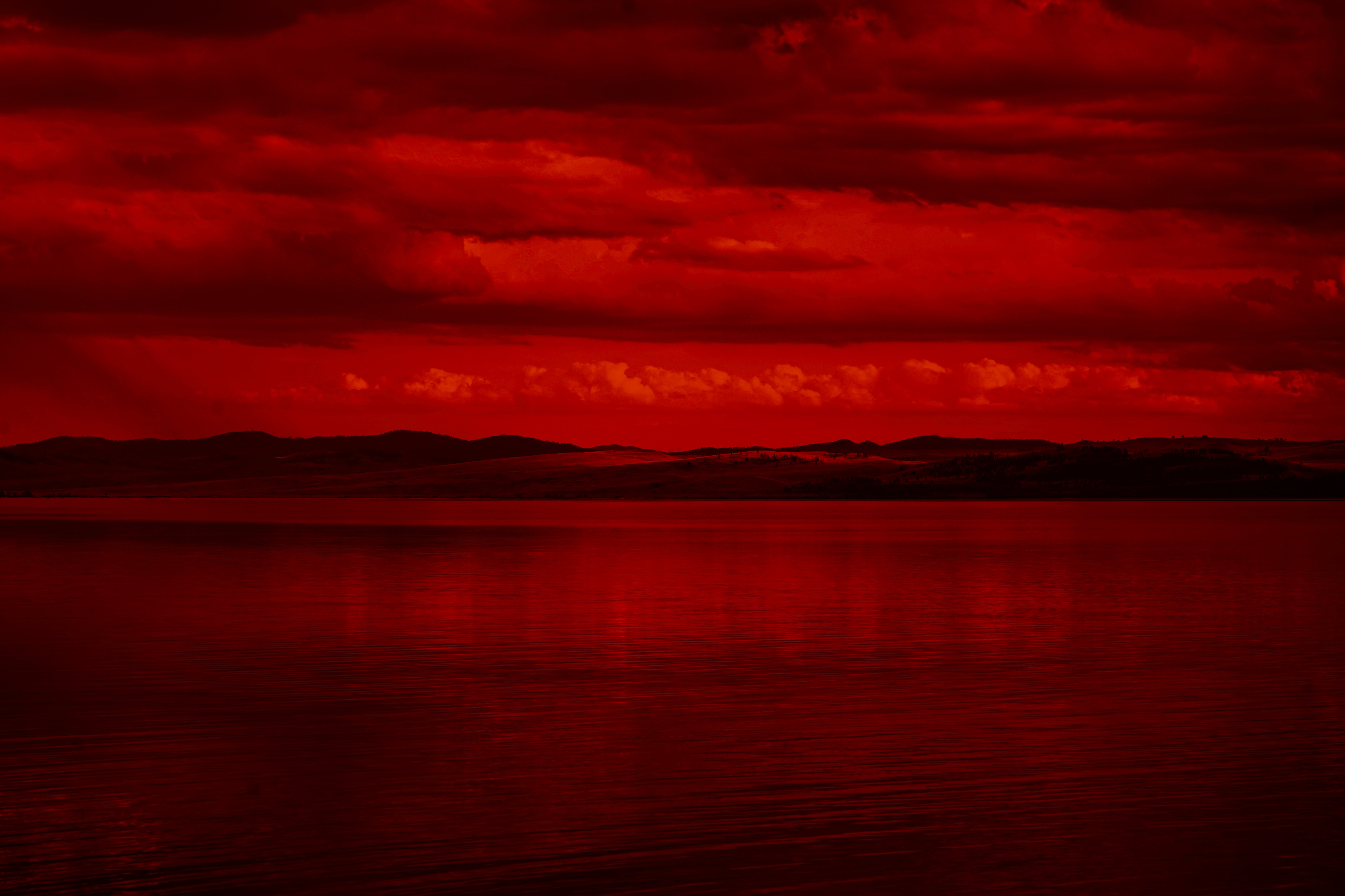 Ebern Designs Red Water Scenery. - Wayfair Canada