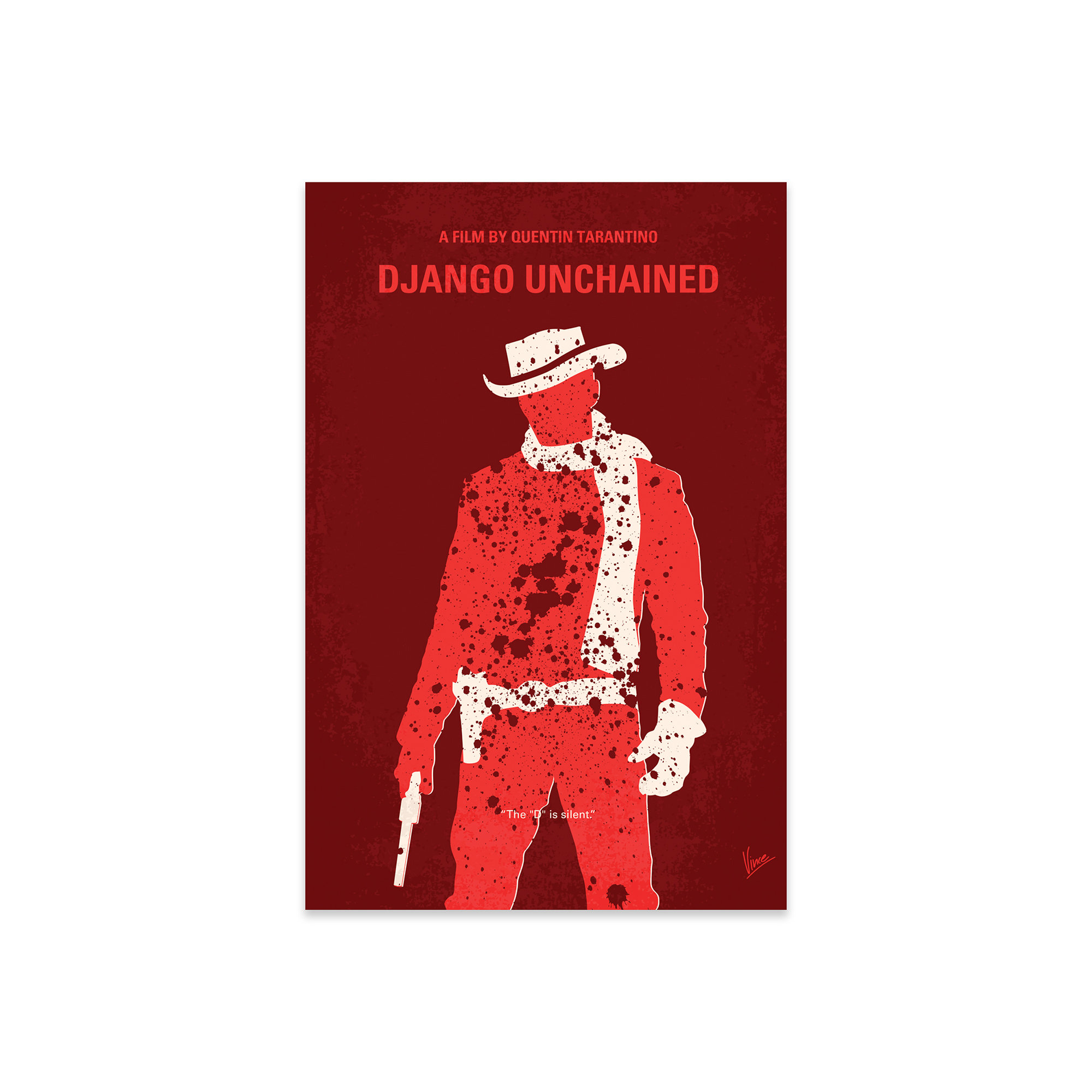 iCanvas Django Unchained Minimal Movie Poster Print On Acrylic Glass ...