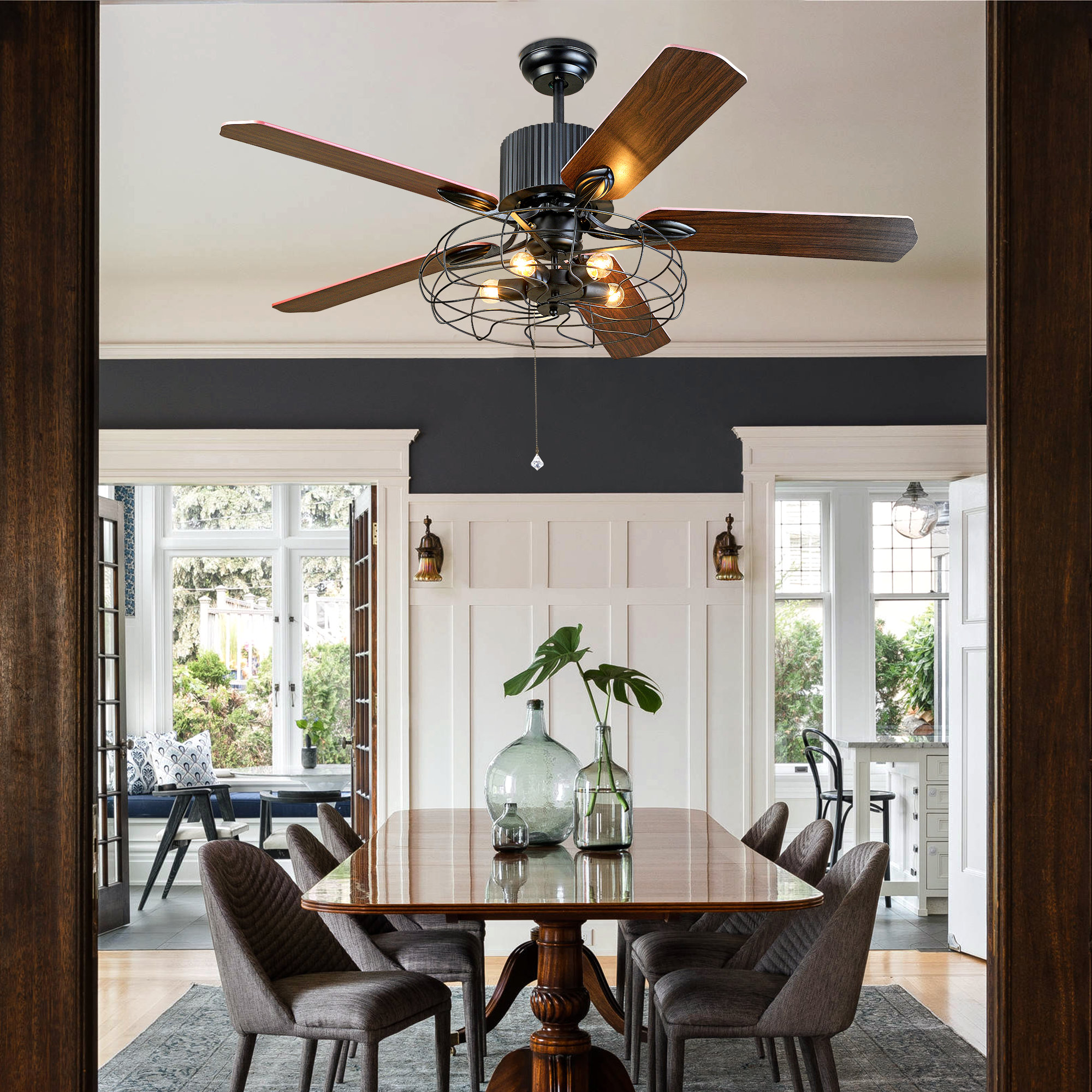 Williston Forge Josalien 52'' Classical Ceiling Fan with Forward and ...