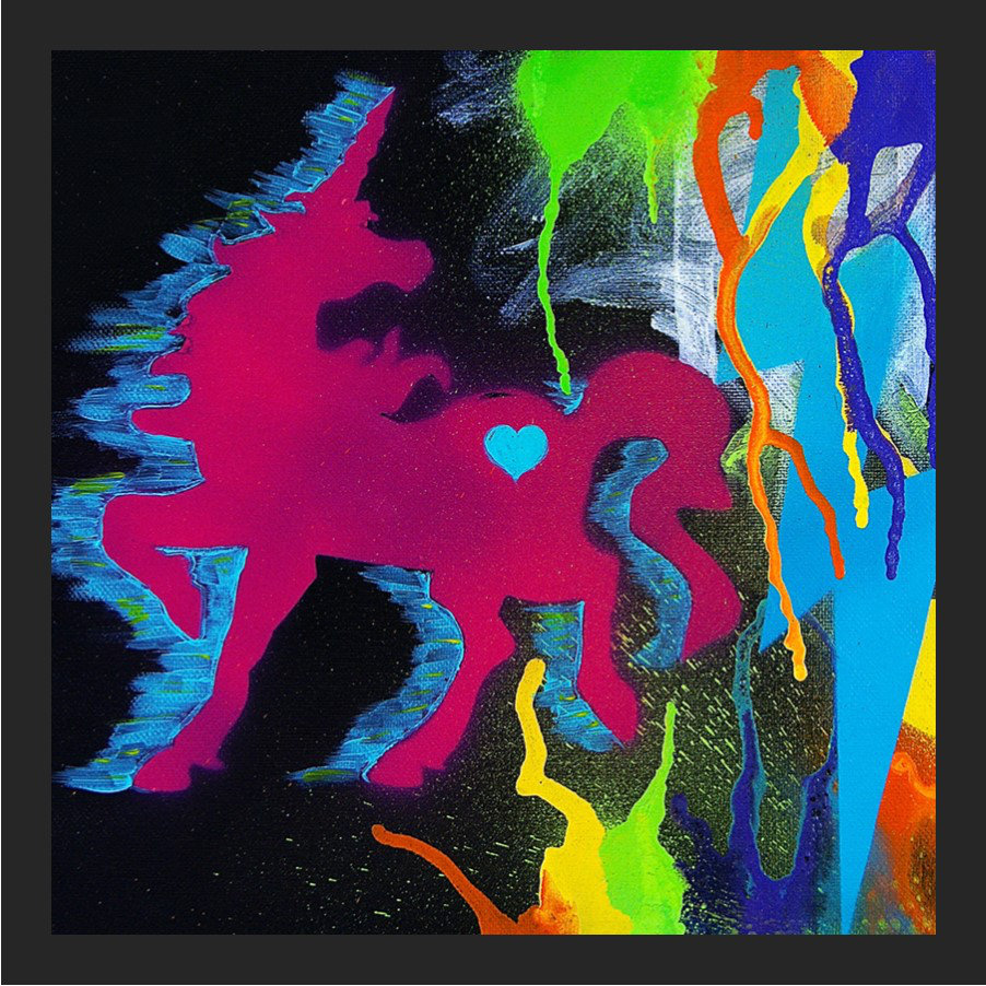 Buy Art For Less Graffiti 'Unicorn Guts' Framed Graphic Art | Wayfair