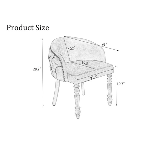 Alcott Hill® Emilie Leather Accent Dining Chair | Wayfair