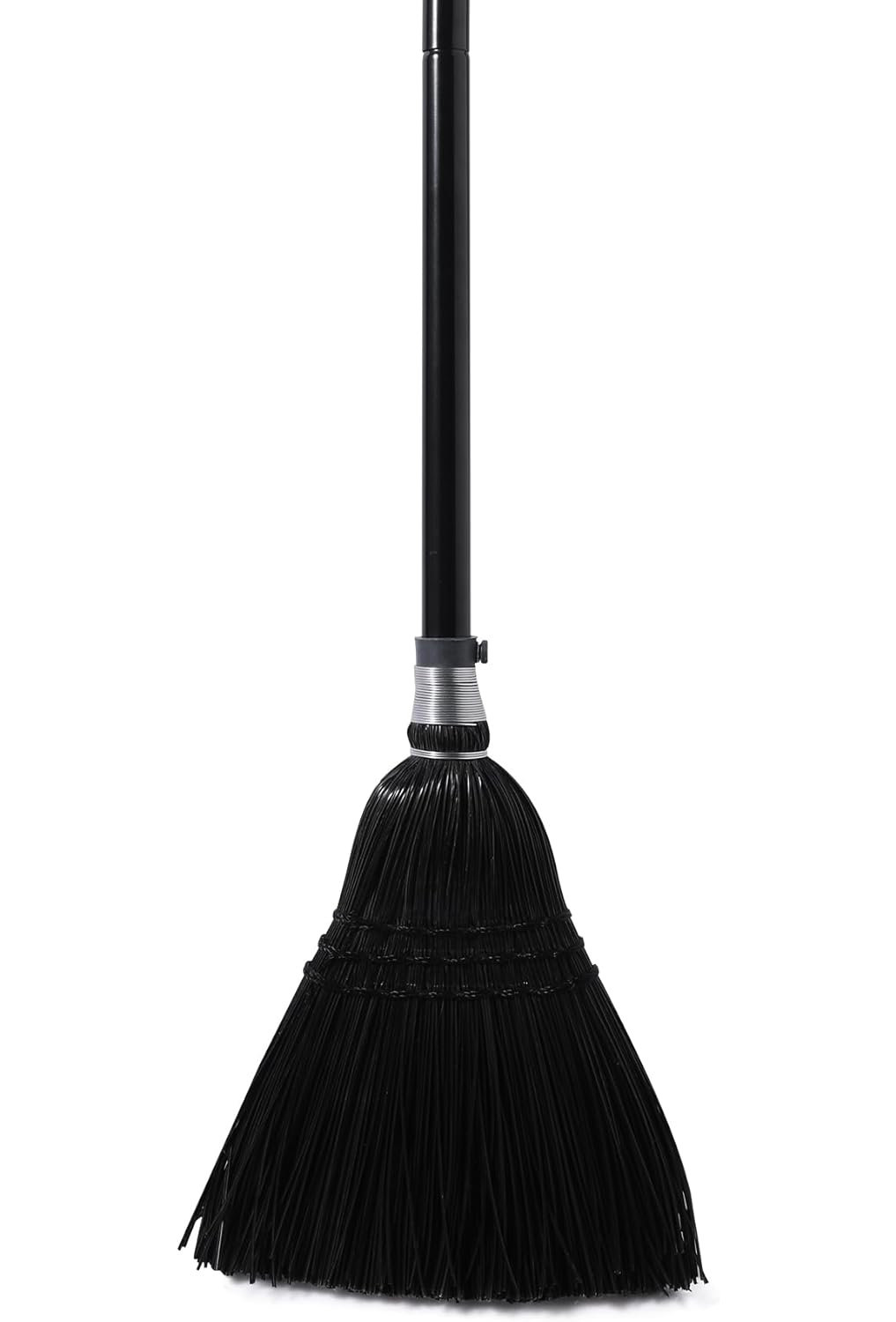 MODVAT 55.5 inch Tall Heavy-Duty Broom Black Indoor Outdoor Broom ...