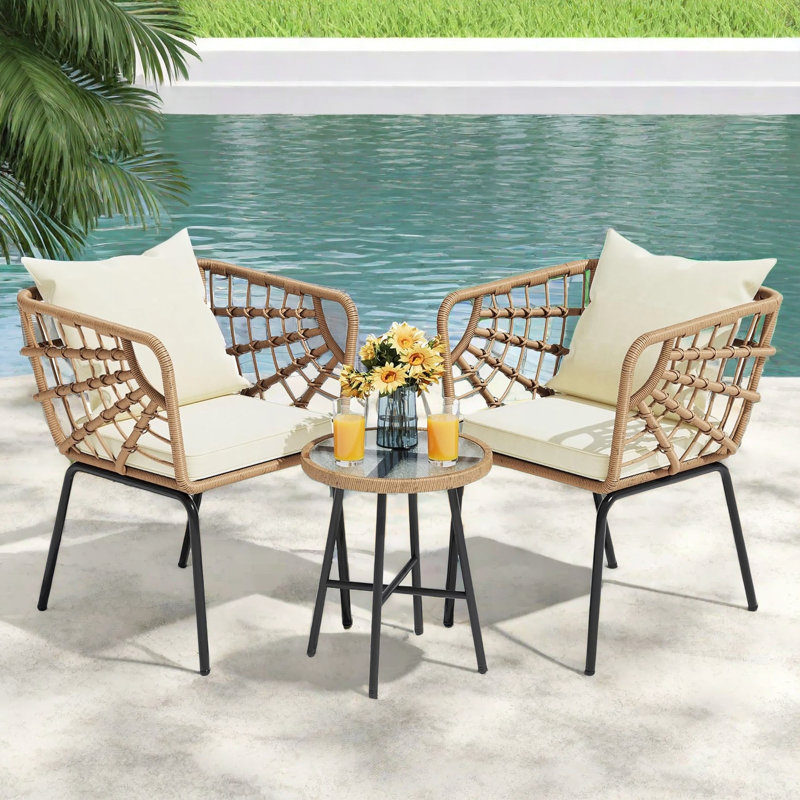 Bay Isle Home™ 2 - Person Outdoor Seating Group "& Reviews" | Wayfair