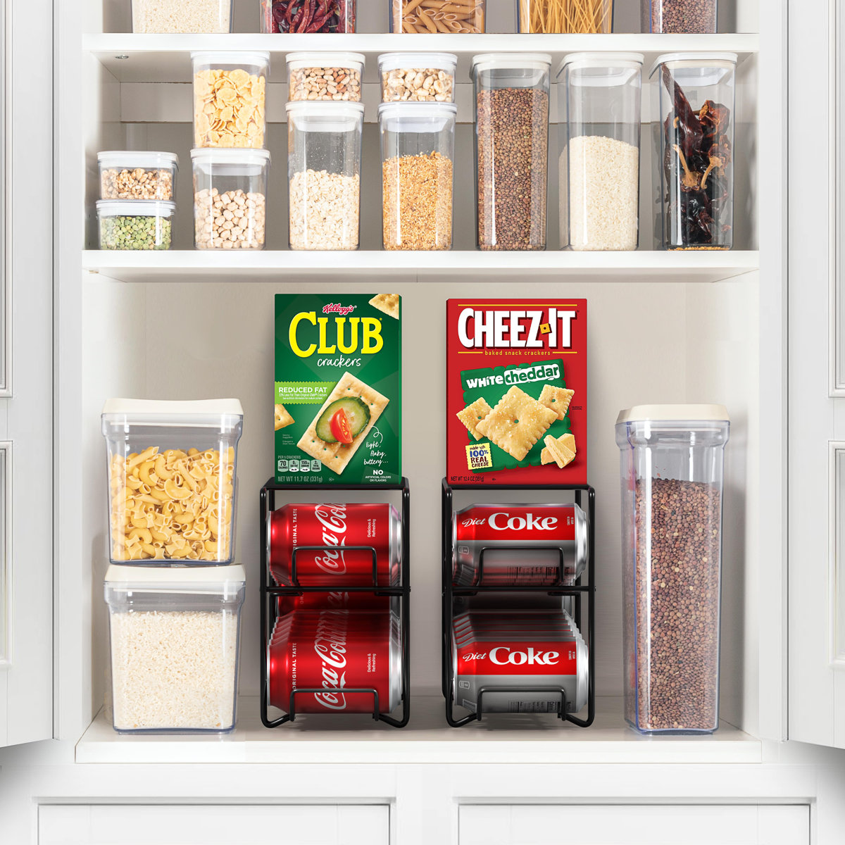 Sorbus Soda Can Rack Beverage Dispenser – Soda Can Organizer Dispenses ...